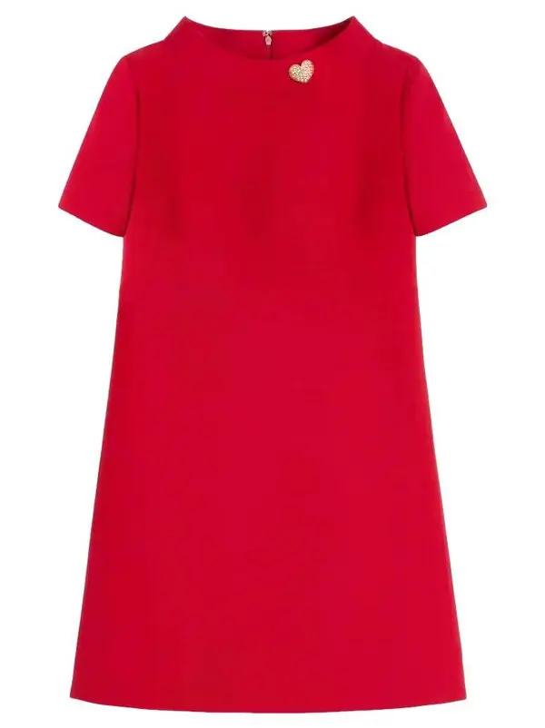 Valentino Garavani Crepe Mini Dress - Red