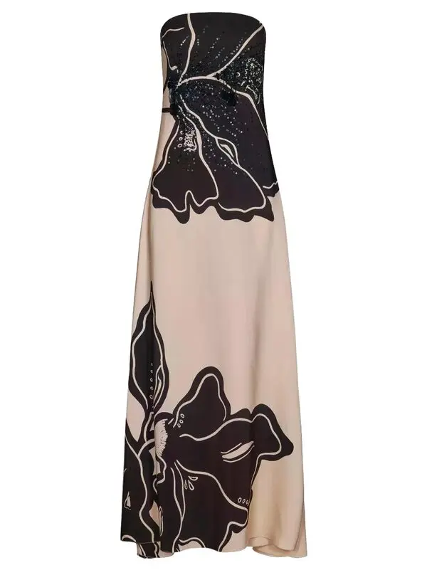 Johanna Ortiz Simbologia Floral Dress - Neutrals