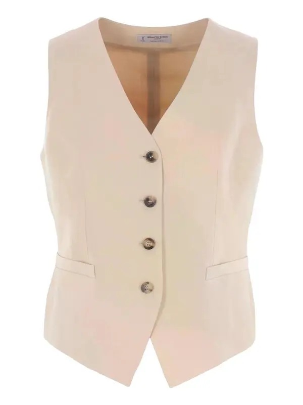 Alberto Biani Single-breasted Vest - Neutrals