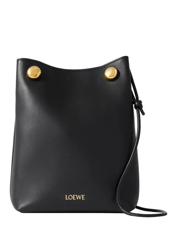 Loewe Pebble Embellished Shoulder Bag - Black