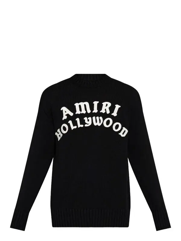 Amiri Sweater With Embroidery - Black