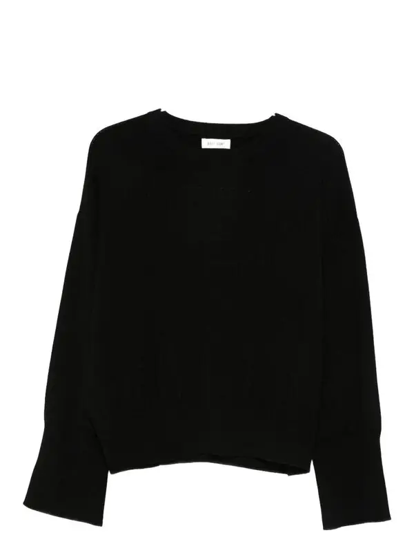 Soft Goat Wool Sweater - Black