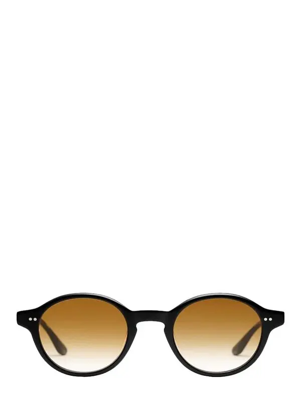 PETER AND MAY Round Frame Sunglasses - Black