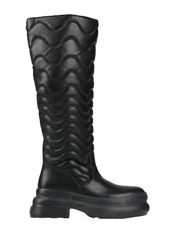 Liu Jo Leather Quilted Boots - Black