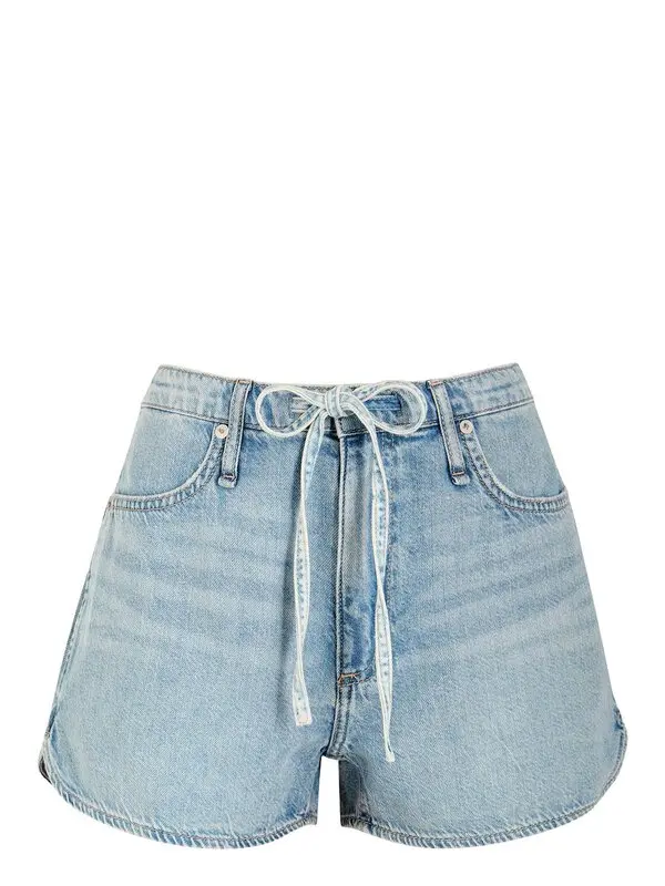 Rag & Bone Ultra Featherweight Nolan Denim Shorts - Blue