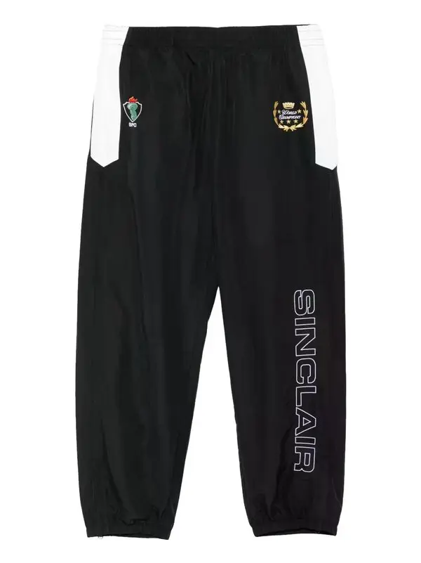 SINCLAIR Logo-embroidered Track Pants - Black