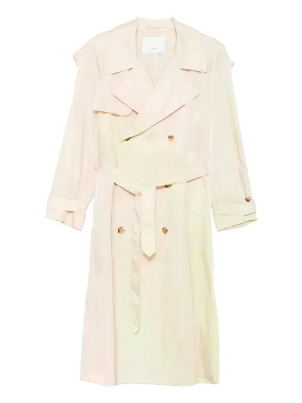 Wardrobe.NYC Belted Trench Coat - Neutrals