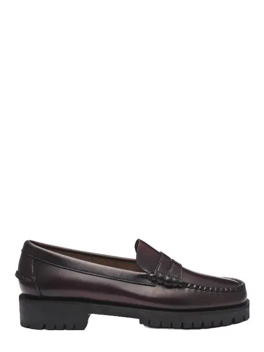 SEBAGO Dan Lug Penny Loafer - Brown Burgundy