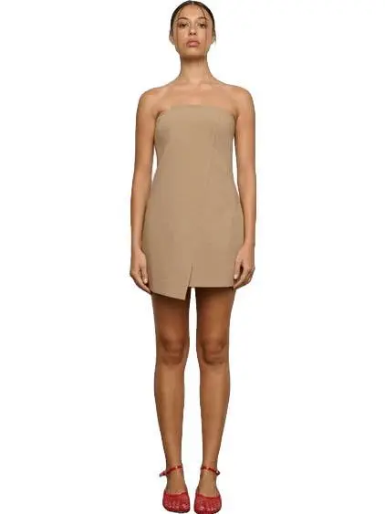 ONE OF OTHERS Crawford Mini Dress - Stone