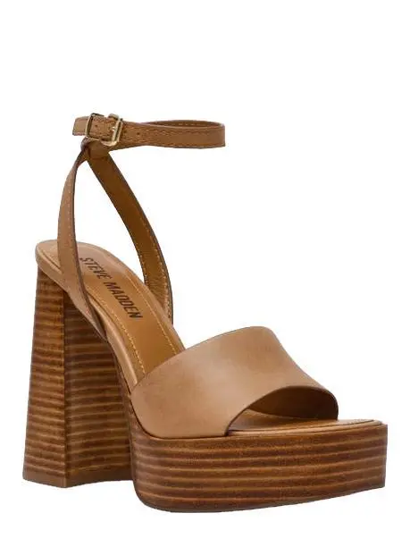 Steve Madden Floria Platform Sandals - Banana Leather