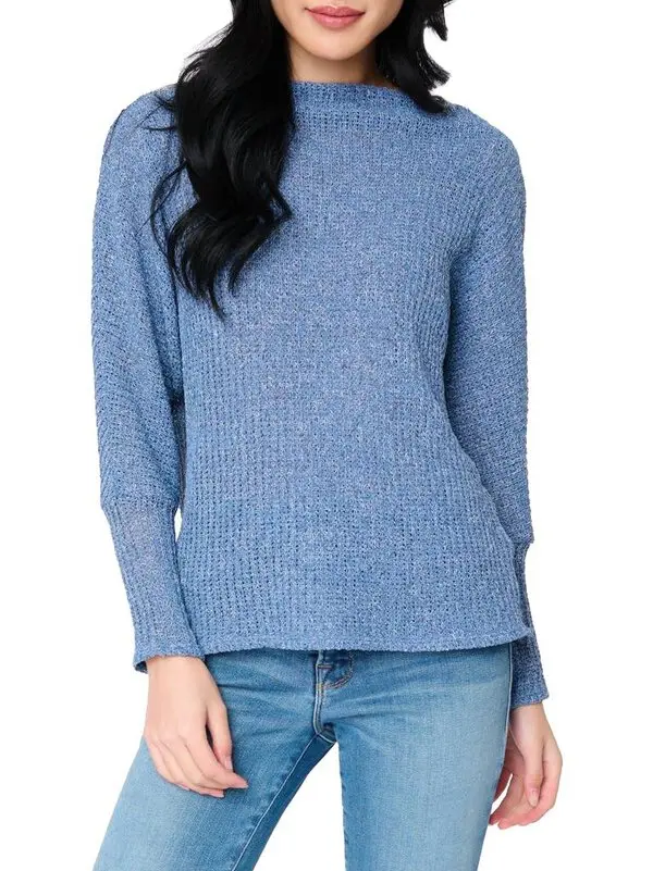 GIBSONLOOK Marled Slouchy Sweater - Denim