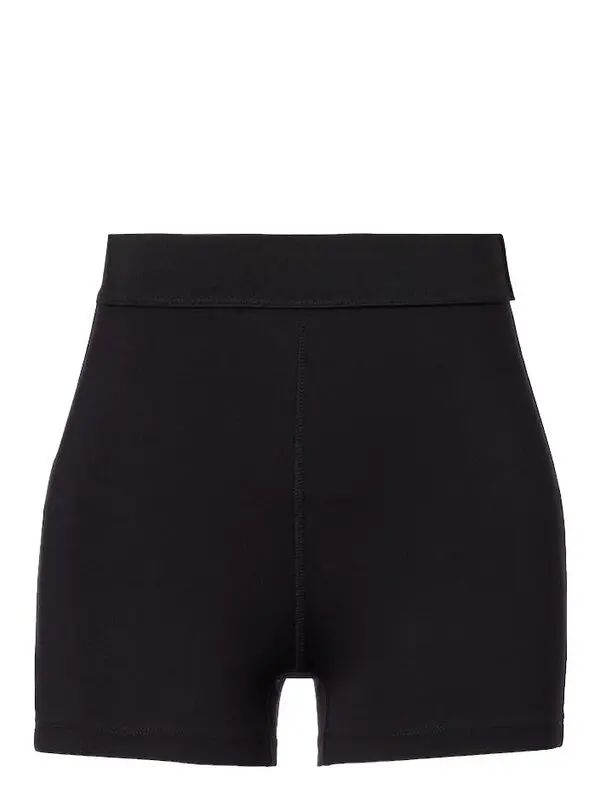 Wardrobe.NYC High-rise Jersey Shorts - Black