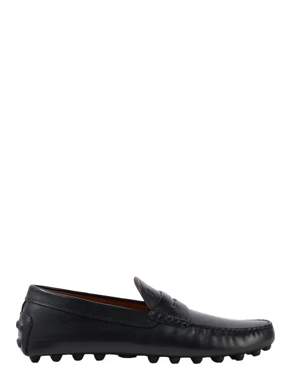 TOD'S Gommino Bubble Leather Driving Shoes - Black