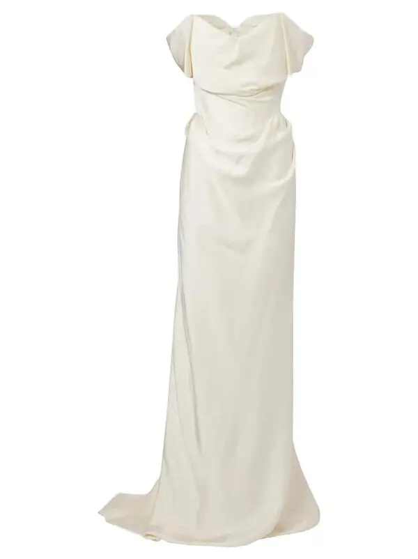 VIVIENNE WESTWOOD Bridal Nova Cocotte Satin Corset Gown - White
