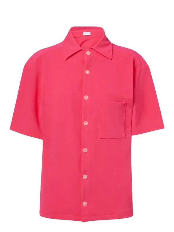 Jade Swim Terry Bowling Shirt - Pink