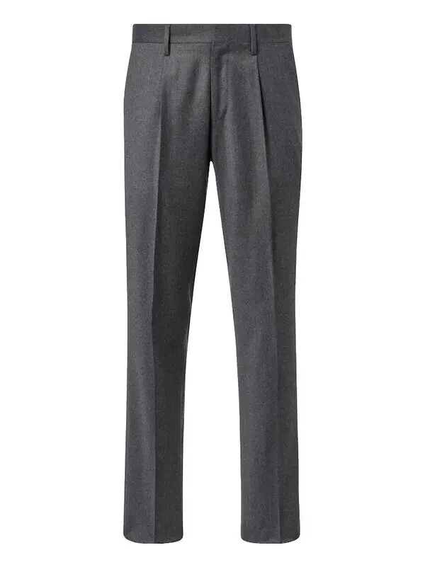 LARDINI Tailored Wool And Cashmere Suit Pants - Grey