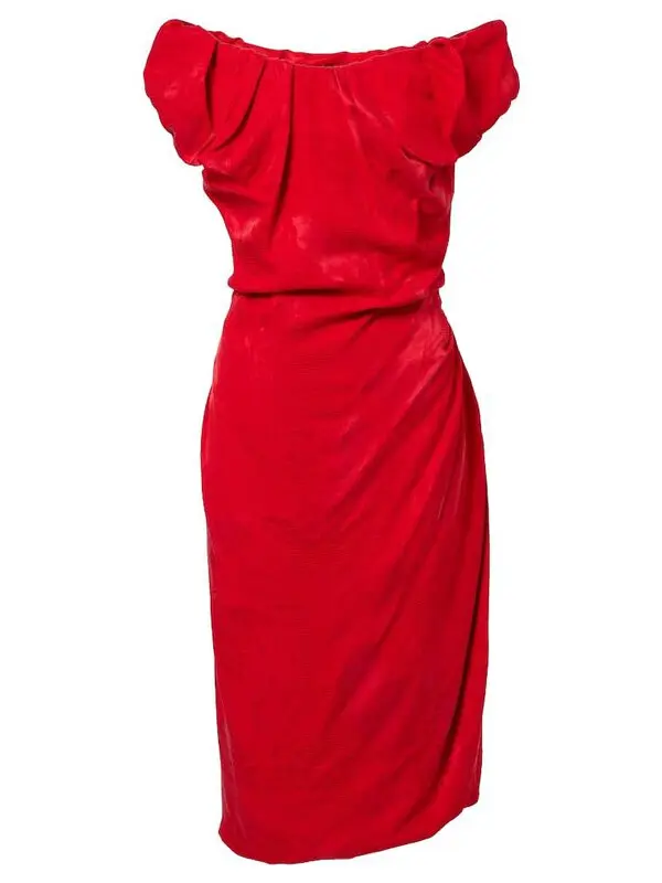 VIVIENNE WESTWOOD Ginnie Jersey Midi Dress - Red