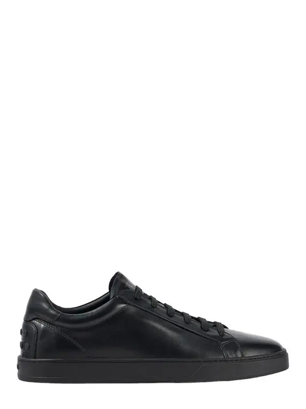 TOD'S Leather Lace-up Sneakers - Black
