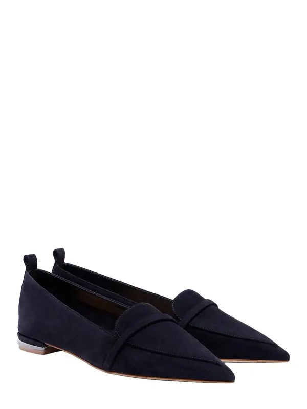 MALONE SOULIERS Dora 10 Suede Loafers - Blue