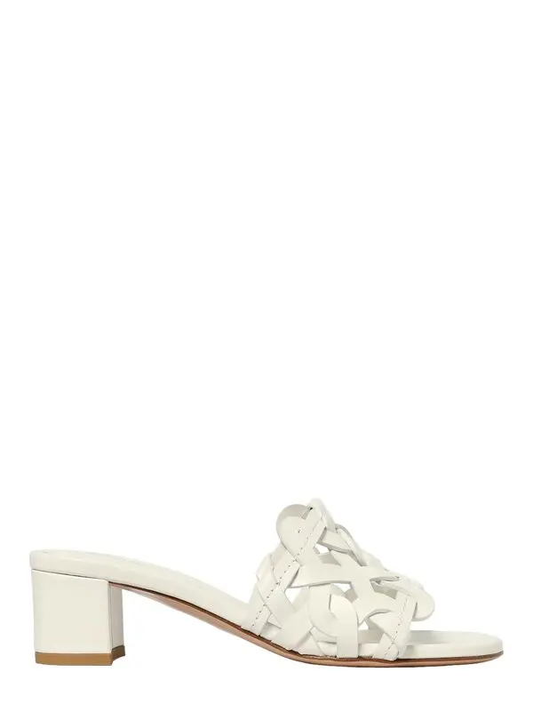 GIANVITO ROSSI Heeled Sandal - White