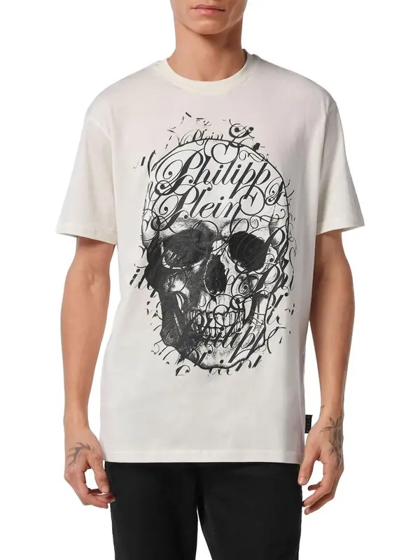 Philipp Plein Skull Cotton T-shirt - White 1