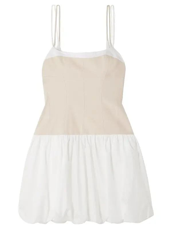 Simkhai Fifi Linen-blend Mini Dress - Neutrals
