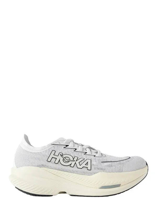 HOKA Rubber-trimmed Mesh Sneakers - Gray