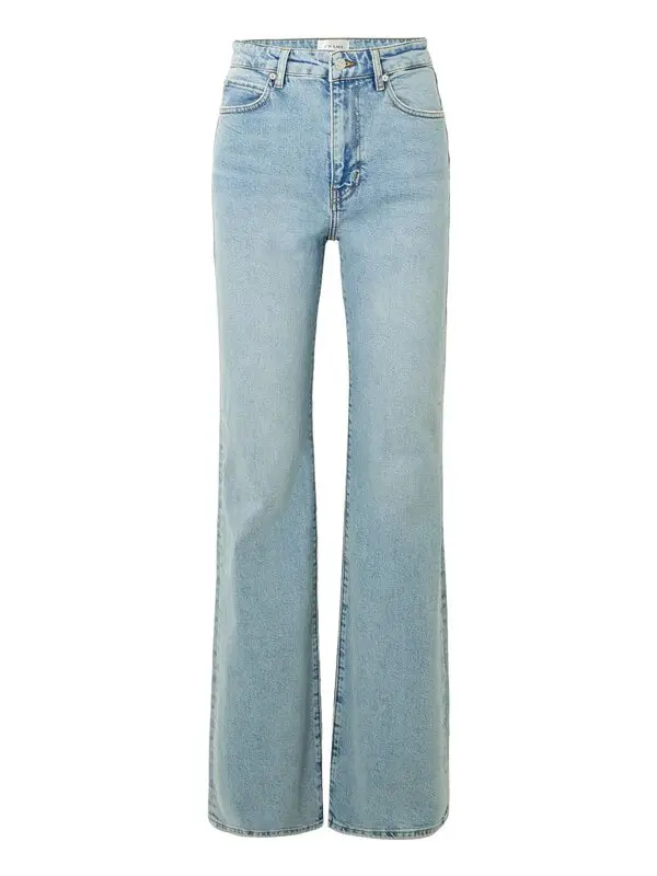 FRAME The Arrow High-rise Flared Jeans - Blue