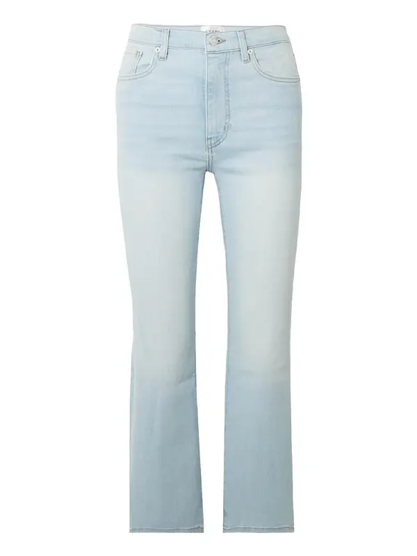 FRAME Reboot Crop High-rise Bootcut Jeans - Blue