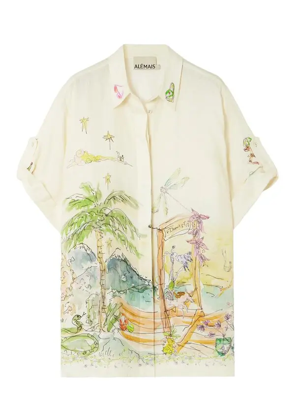 ALEMAIS Anouk Colantoni Printed Shirt - Cream