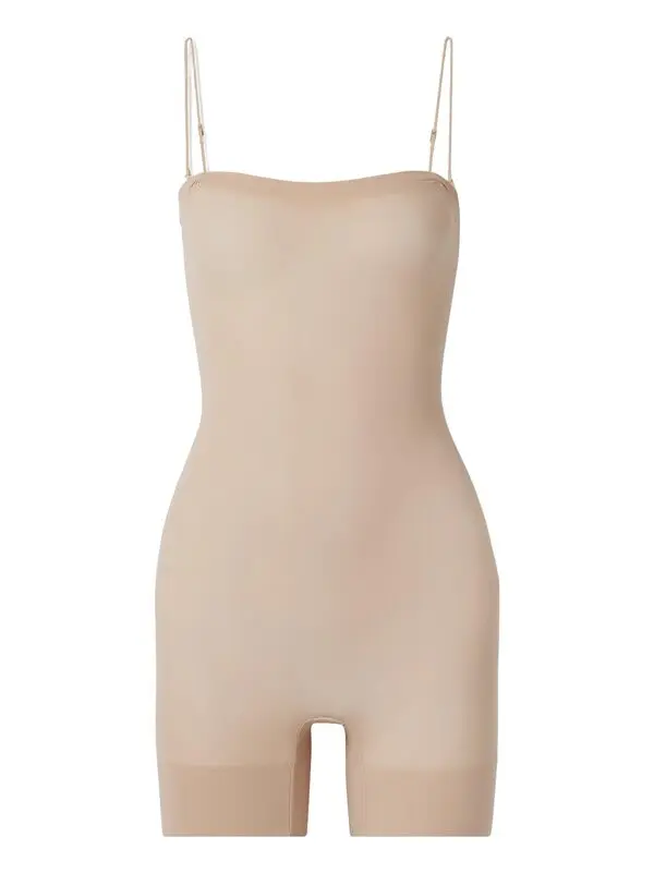 SKIMS Everyday Sculpt Strapless Shortie Bodysuit - Neutrals