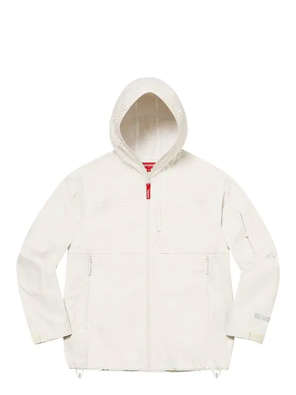 Supreme Full Zip Facemask Jacket - White