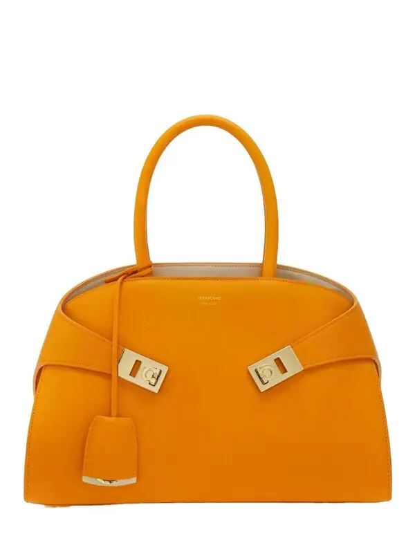 FERRAGAMO Medium Hug Tote Bag - Orange