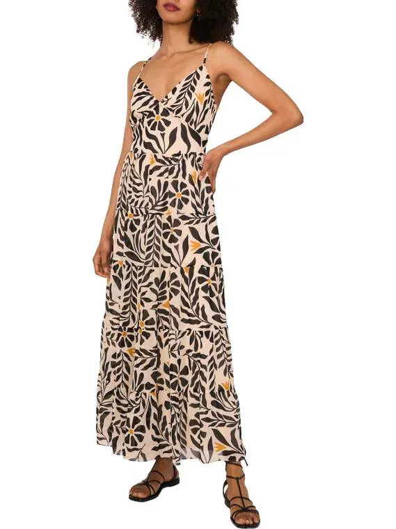 1.State Tiered Maxi Sundress - Sunflower