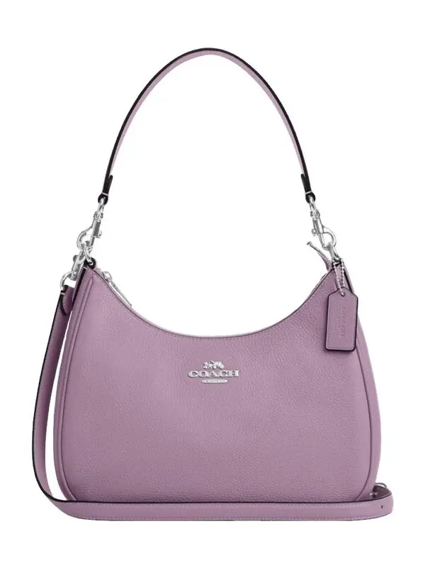 COACH® Teri Hobo Bag - Pebbled Leather/silver/jasmine