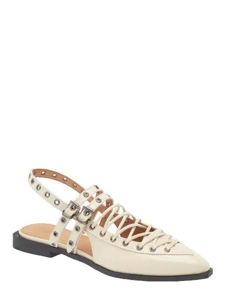 Steve Madden Galanti Slingback Flat - Bone Patent