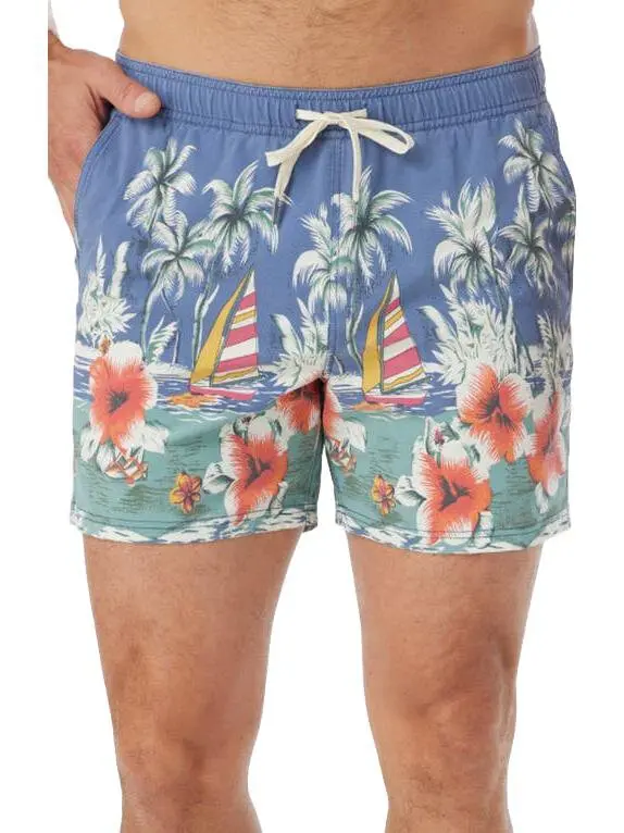 FAIR HARBOR The Bungalow Water Repellent Swim Trunks - Island Life