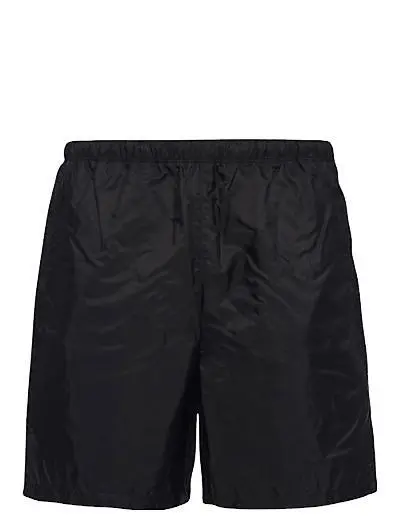 Prada Triangle-logo Re-nylon Swim Trunks - Black