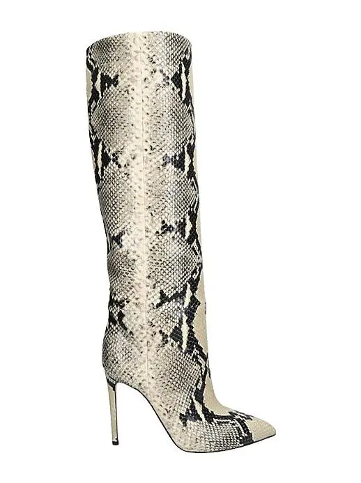 Paris Texas Stiletto 105 Python Leather Knee-high Boots - Other