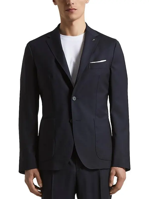 Peserico Regular Fit Blazer - Space Blue