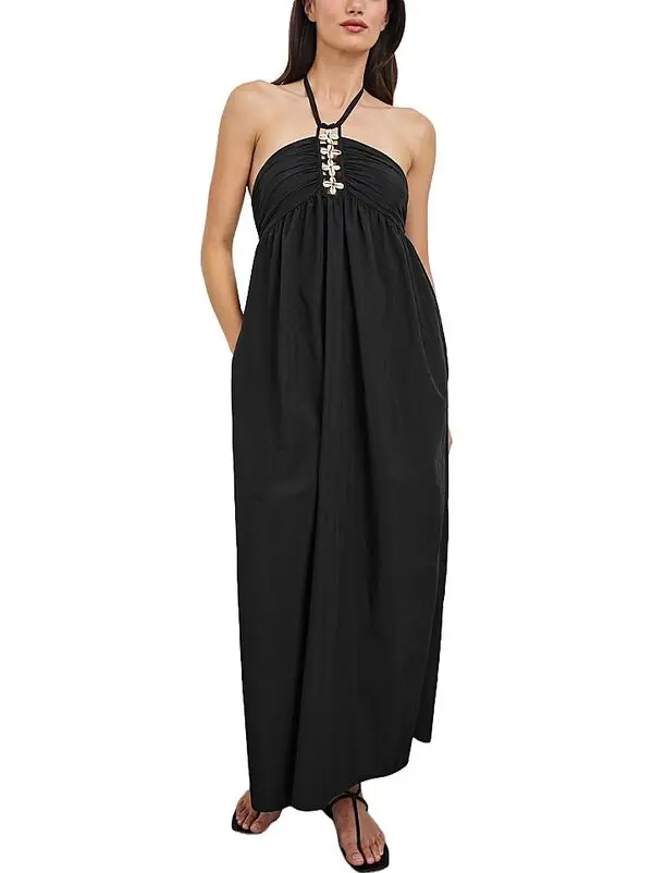 Rails Palazzo Halter Maxi Dress - Black