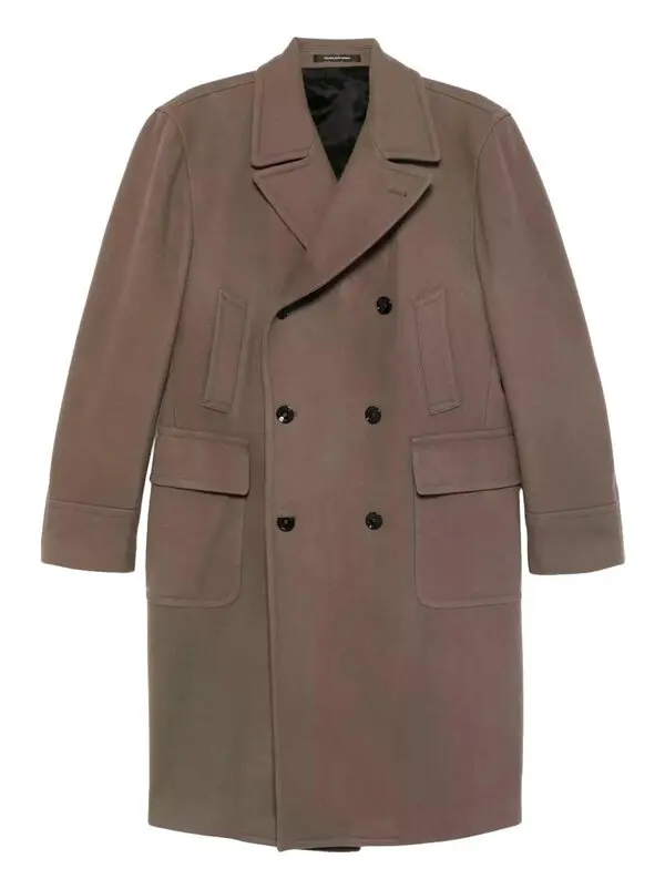Tagliatore Double-breasted Coat - Brown