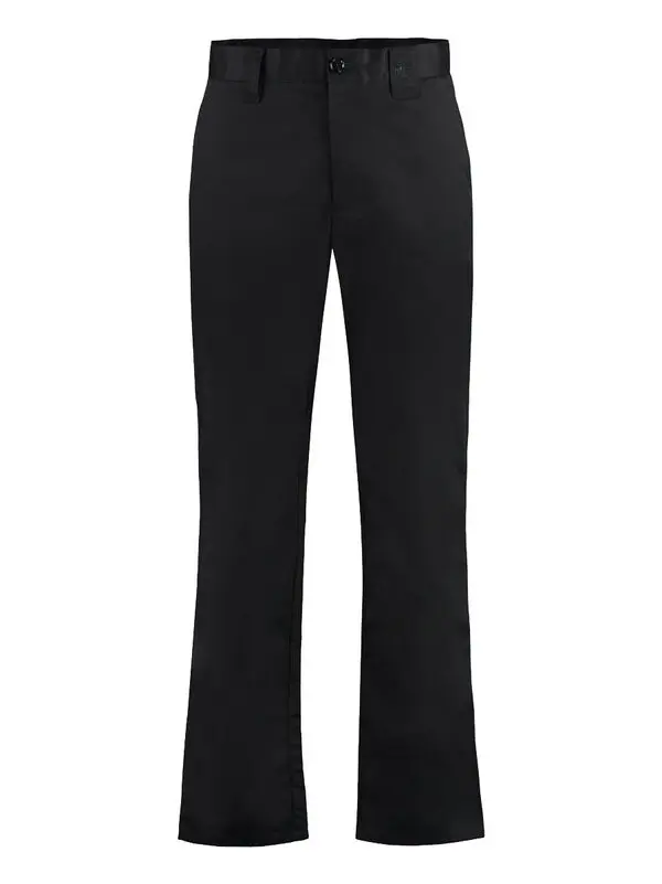 Burberry Stretch Cotton Cargo Trousers - Black