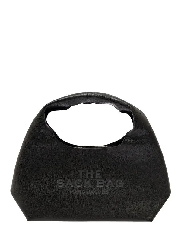 Marc Jacobs The Sack' Embossed Leather Shoulder Bag - Black