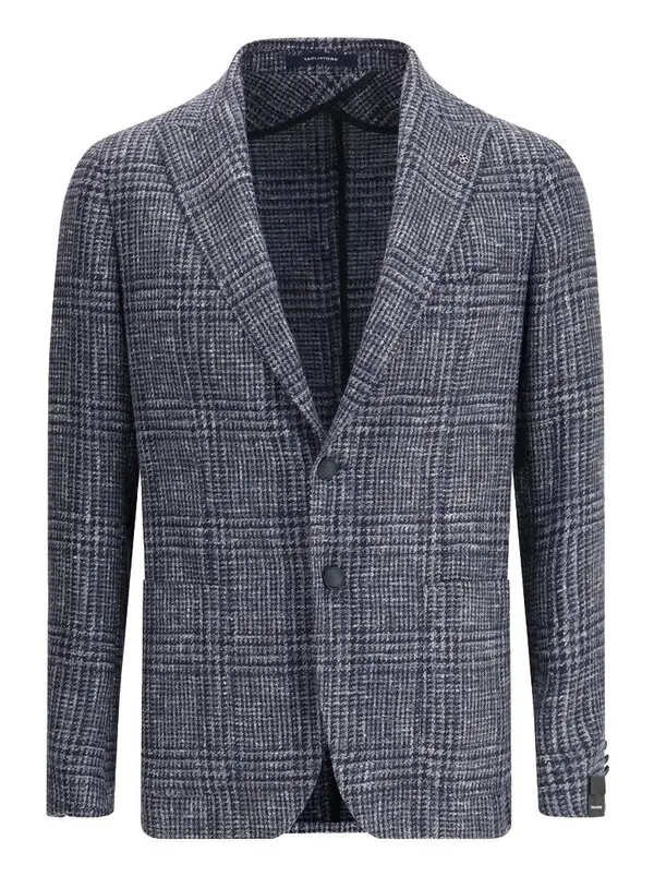 Tagliatore Prince Of Wales Print Blazer - Blue