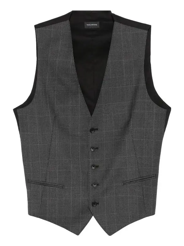 Tagliatore Sleeveless Jacket - Black