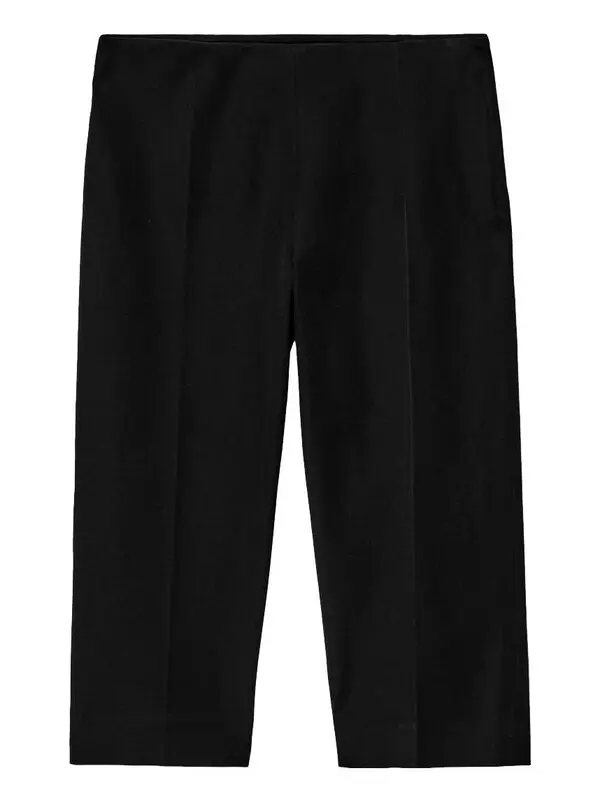 Cos Cotton-blend Capri Trousers - Black