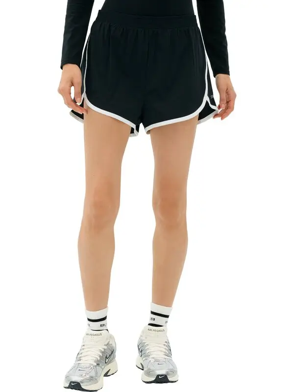 Splits59 Megan Woven Nylon Run Short - Black