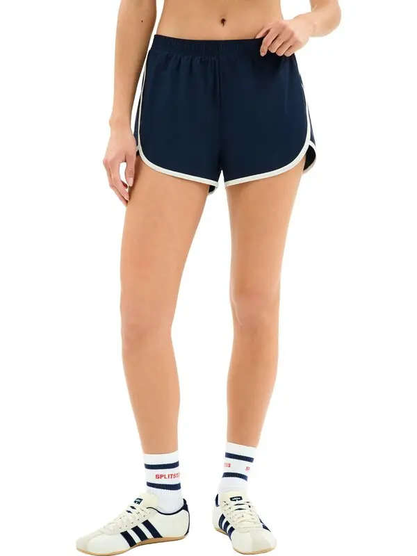 Splits59 Woven Nylon Running Shorts - Indigo/creme