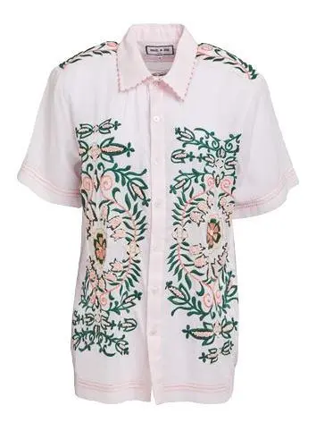 Paul & Joe Floral-print Cotton Shirt - Pink